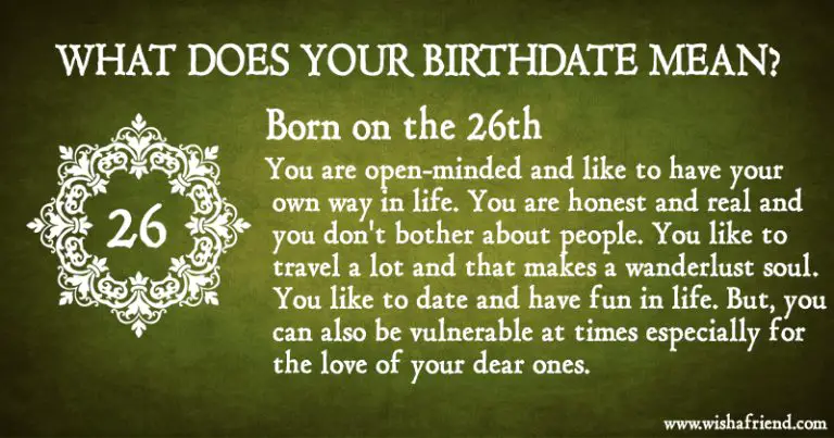 What does 26th mean? – Meaning Of Number