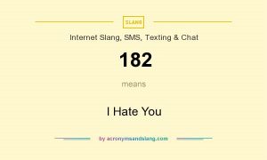 What does 182 mean in texting? – Meaning Of Number